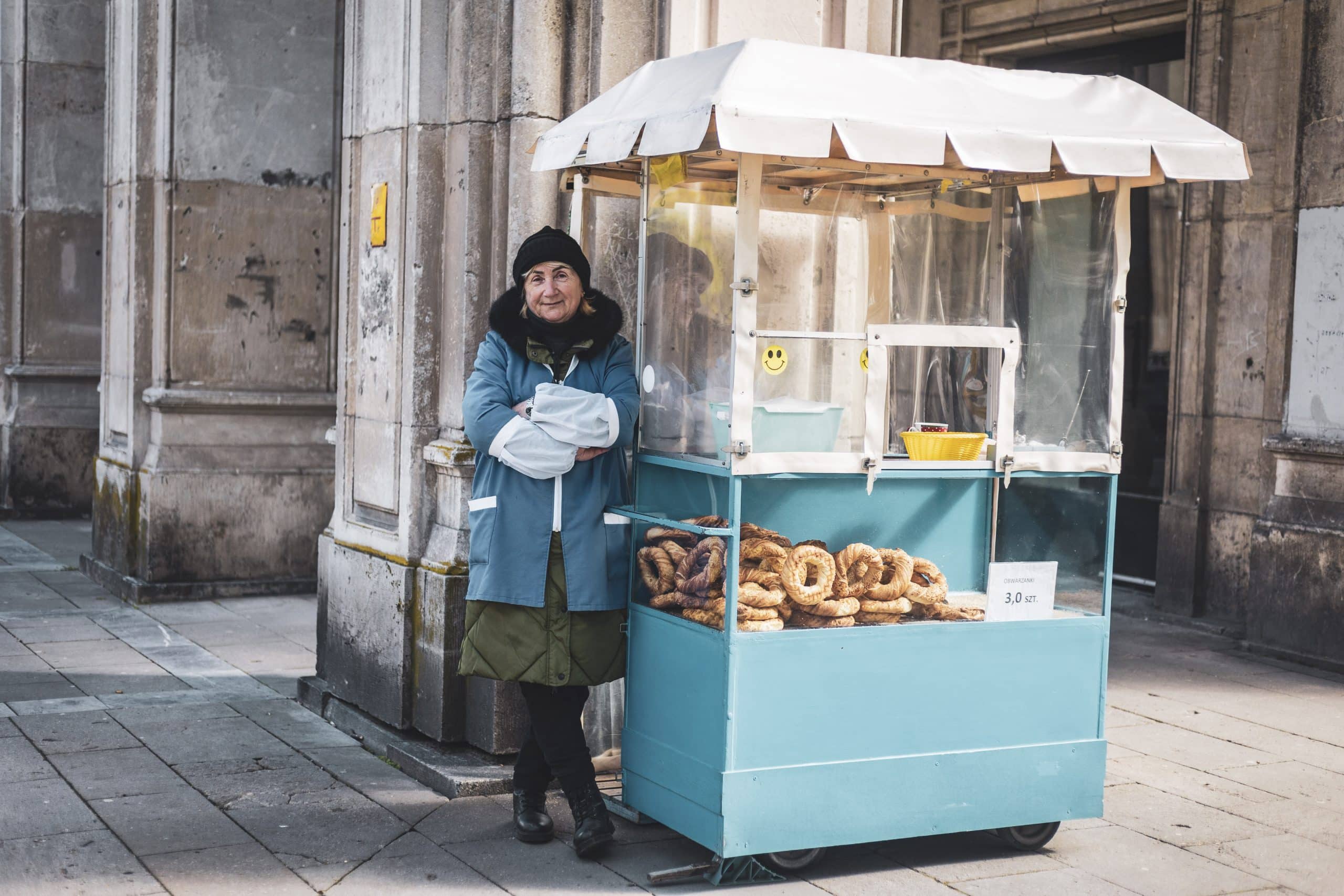 42 lata z wózeczkiem. Pani od obwarzanków z Nowej Huty